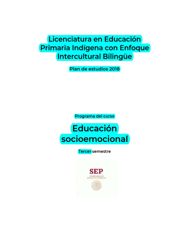 Educacion Socioemocional | PDF | Evaluación | Aprendizaje