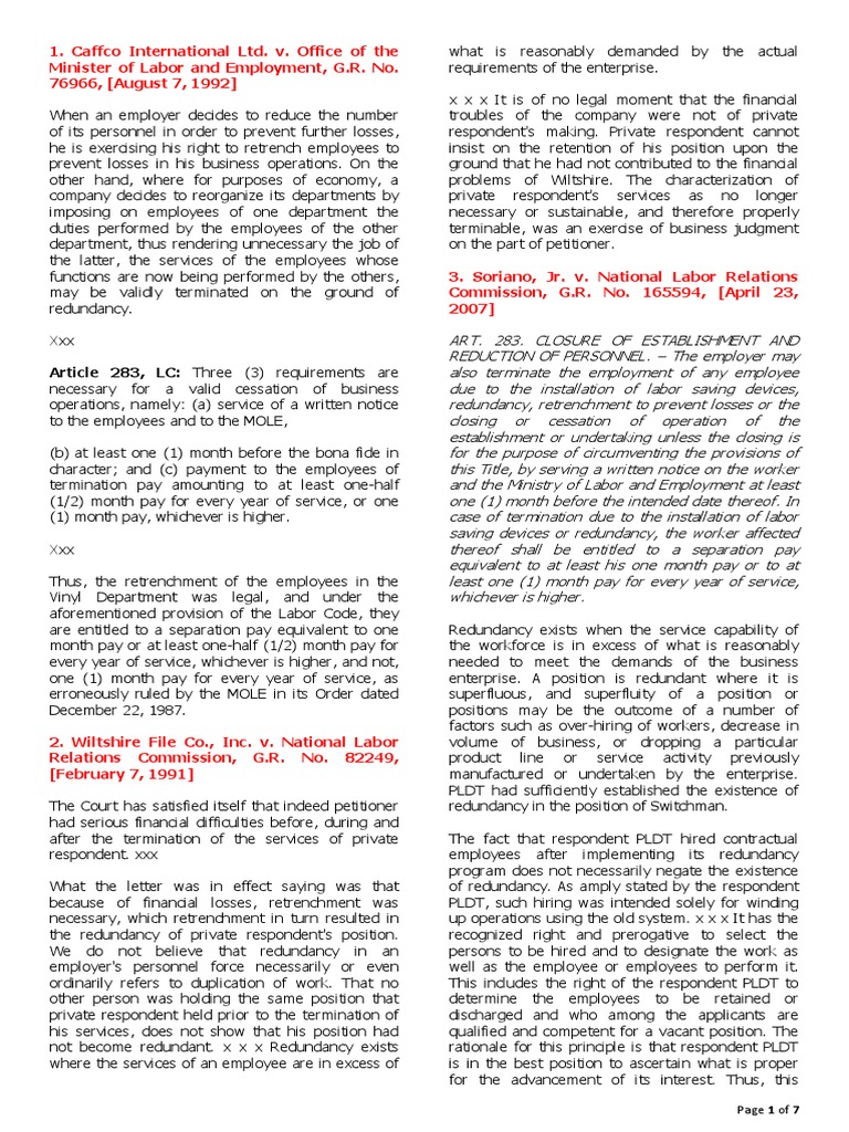 BarOps Labor LMT | Download Free PDF | Employment | Layoff