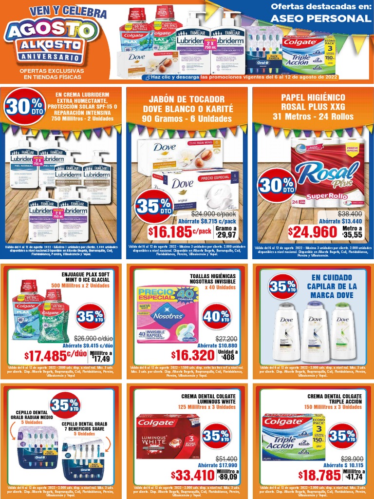 Alkosto Separata Digital Mercado Aseo Personal 06082022 | PDF ...