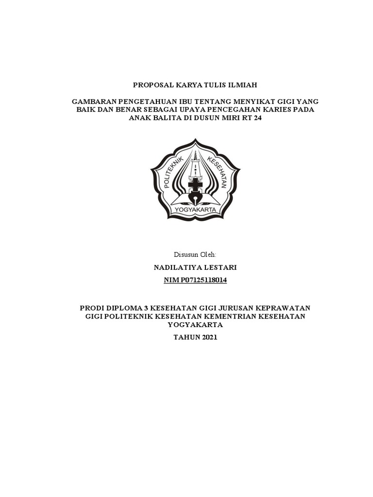 Proposal Karya Tulis Ilmiah | PDF | Pengembangan Diri | Sains & Matematika