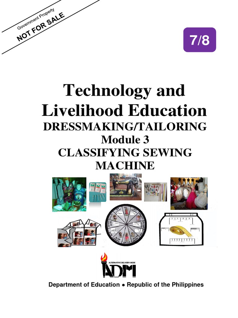 M3 Dressmaking | PDF | Sewing Machine | Sewing