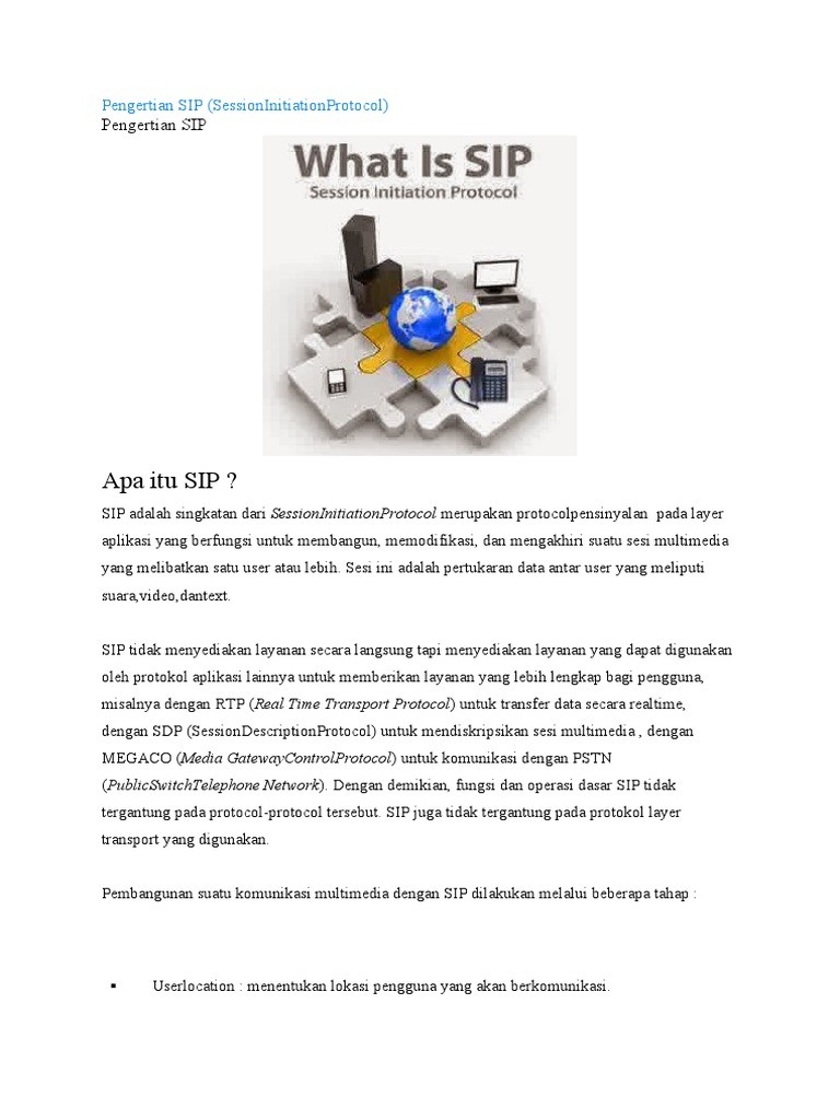 Pengertian dan Fungsi SIP | PDF | Bisnis | Teknologi & Rekayasa