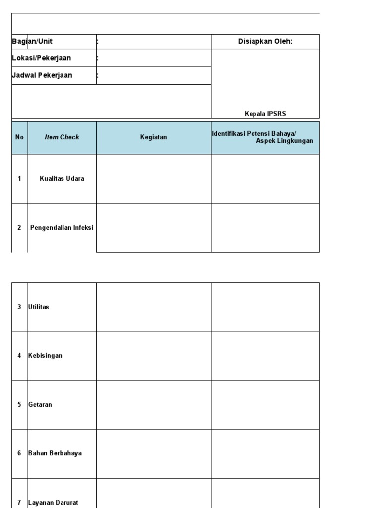 Pcra Proyek Kosong | PDF