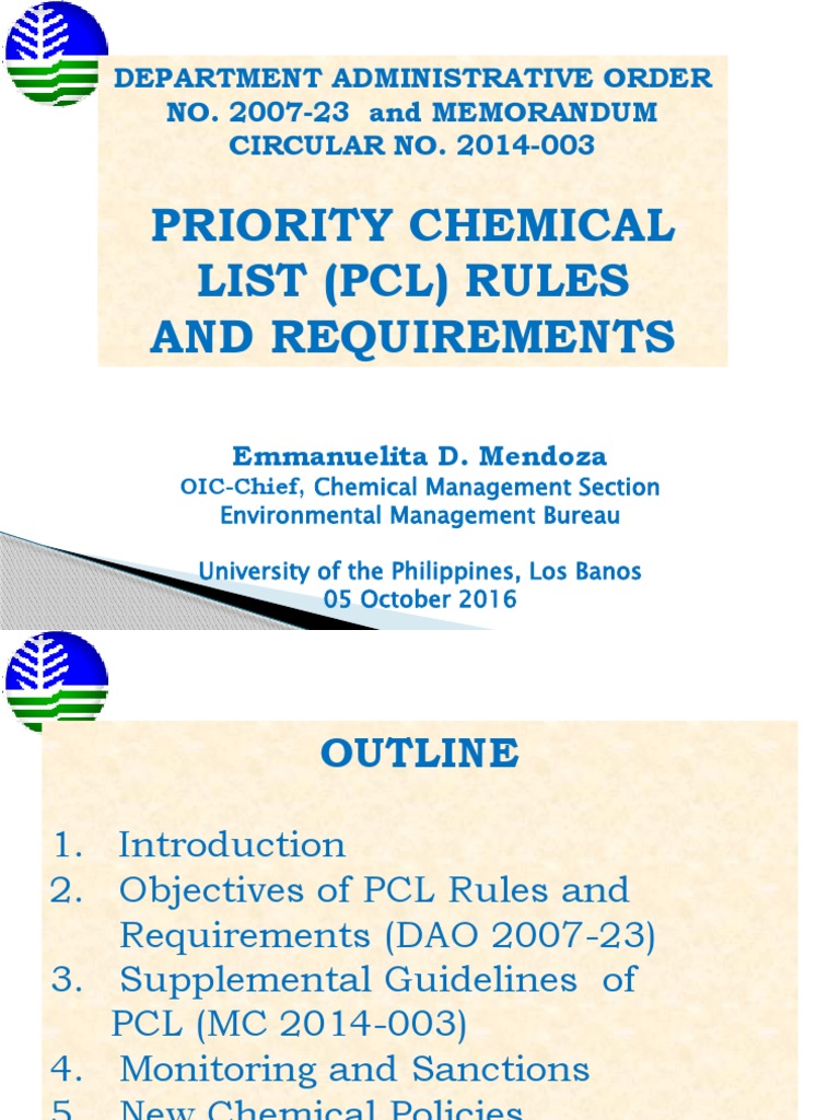 Priority Chemical List PCL Policies | PDF | Hazardous Waste | Waste Management