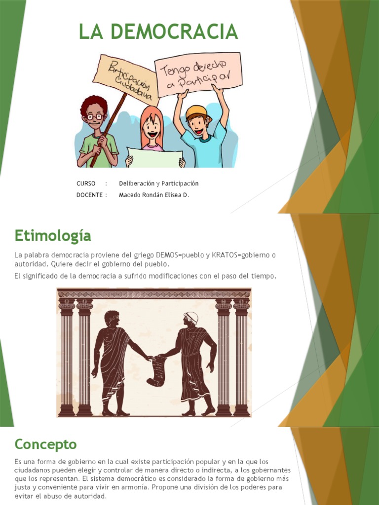 Significado y Origen de la Democracia | PDF | Democracia | Ideologías ...