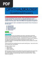 Ophthalmology MCQ With Answers | PDF | Glaucoma | Visual Acuity