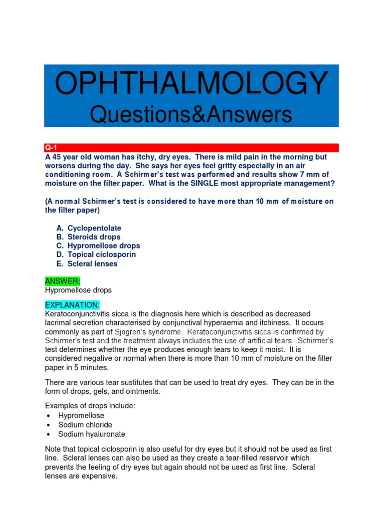 Ophthalmology | PDF | Glaucoma | Human Eye