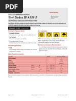 Shell Gadus S2 A320 Datasheet | PDF | Bearing (Mechanical) | Mechanical ...
