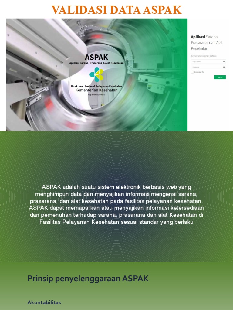 Validasi Data Aspak RS, Surabaya | PDF