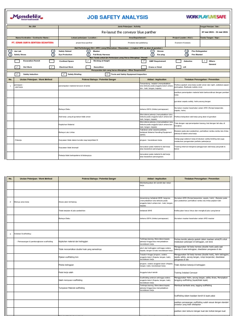 FORM JSA Project | PDF