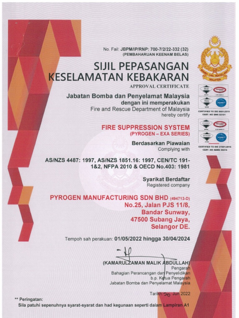 BOMBA CERT EXA (2022-2024) | PDF