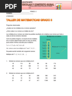 Talleres de Problemas Matematicos Oper Básicas Grado 4 para Refuerzo | PDF | Métodos y ...