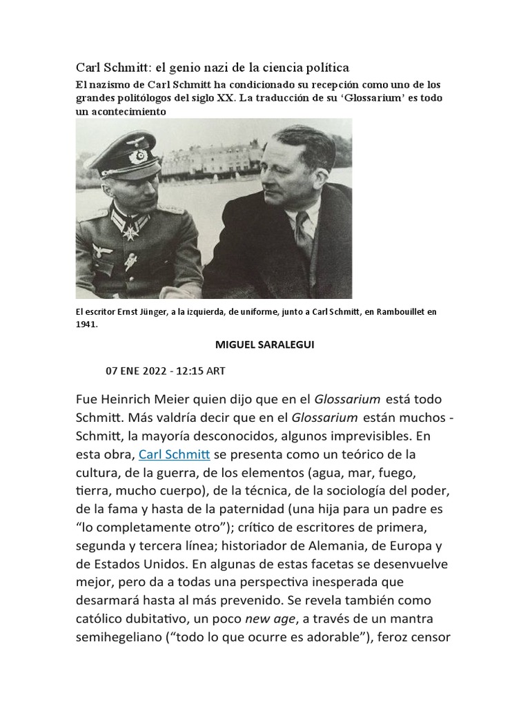 Documento Schmitty | PDF | nazismo