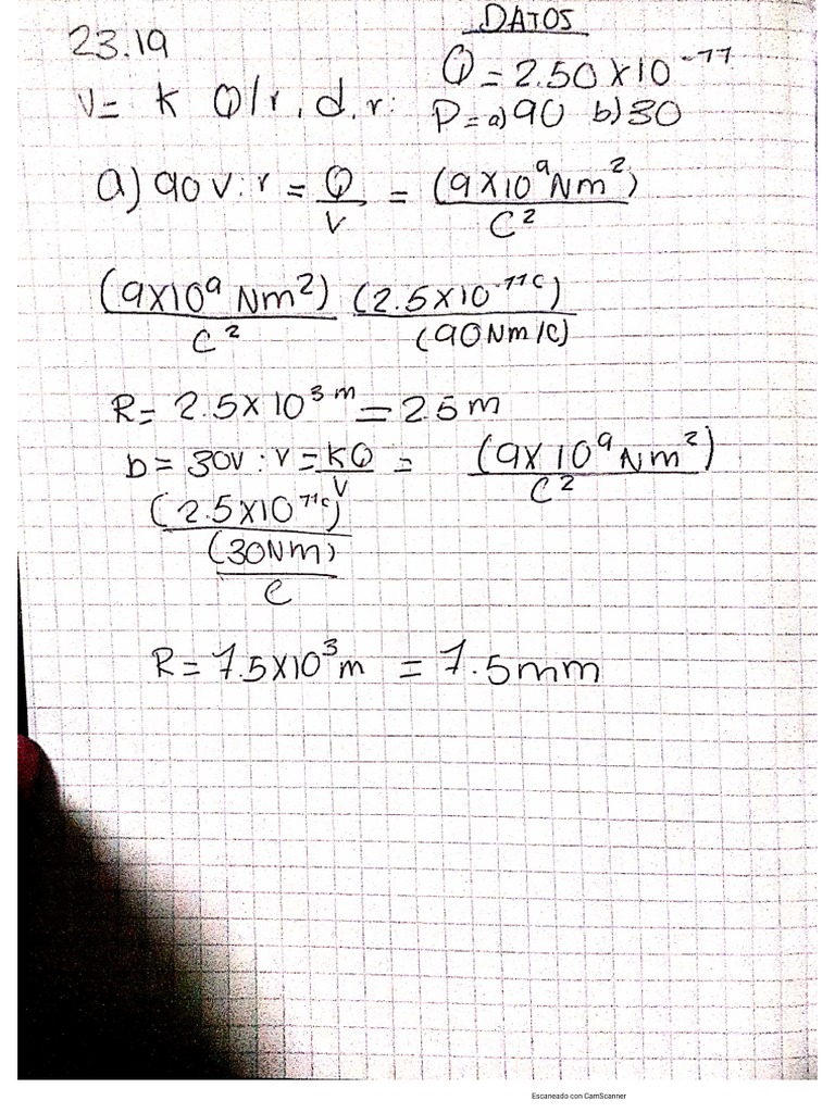 Ejercicio 23.19 - 23.20 | PDF