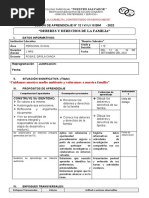 Sesion D1 PS Responsabilidades en Familia | PDF | Evaluación | Salón de clases