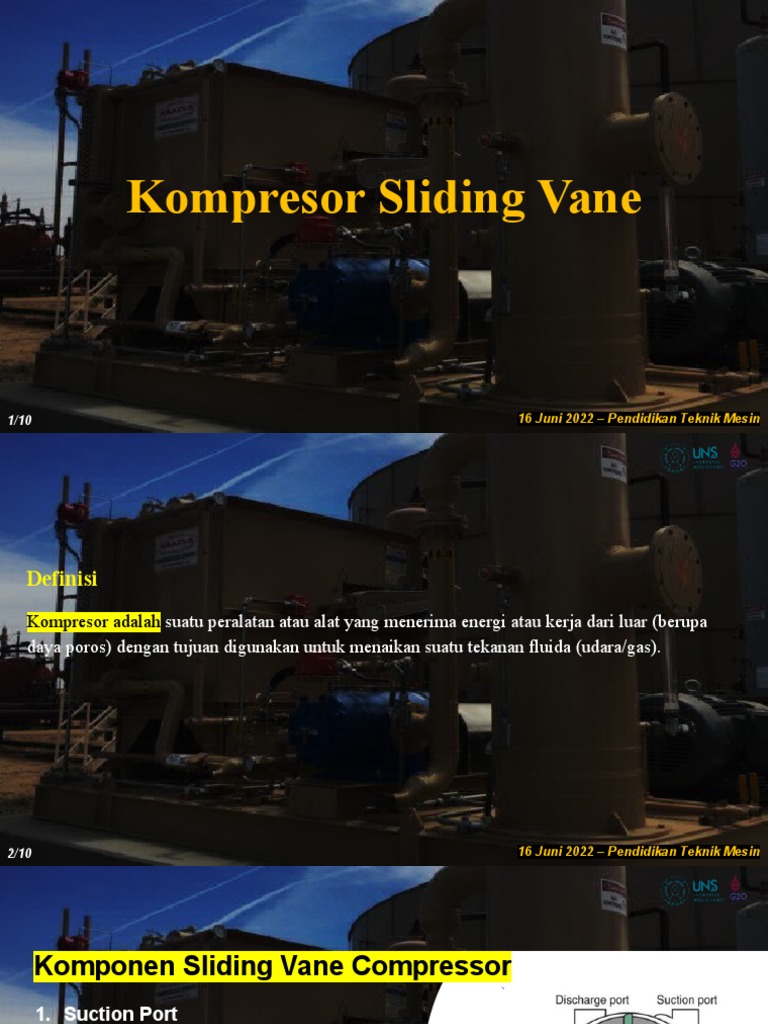 Kompresor Sliding Vane | PDF