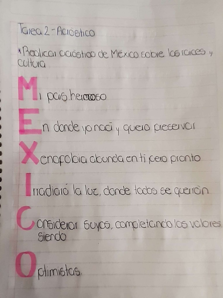 Acrostico de Mexico | PDF