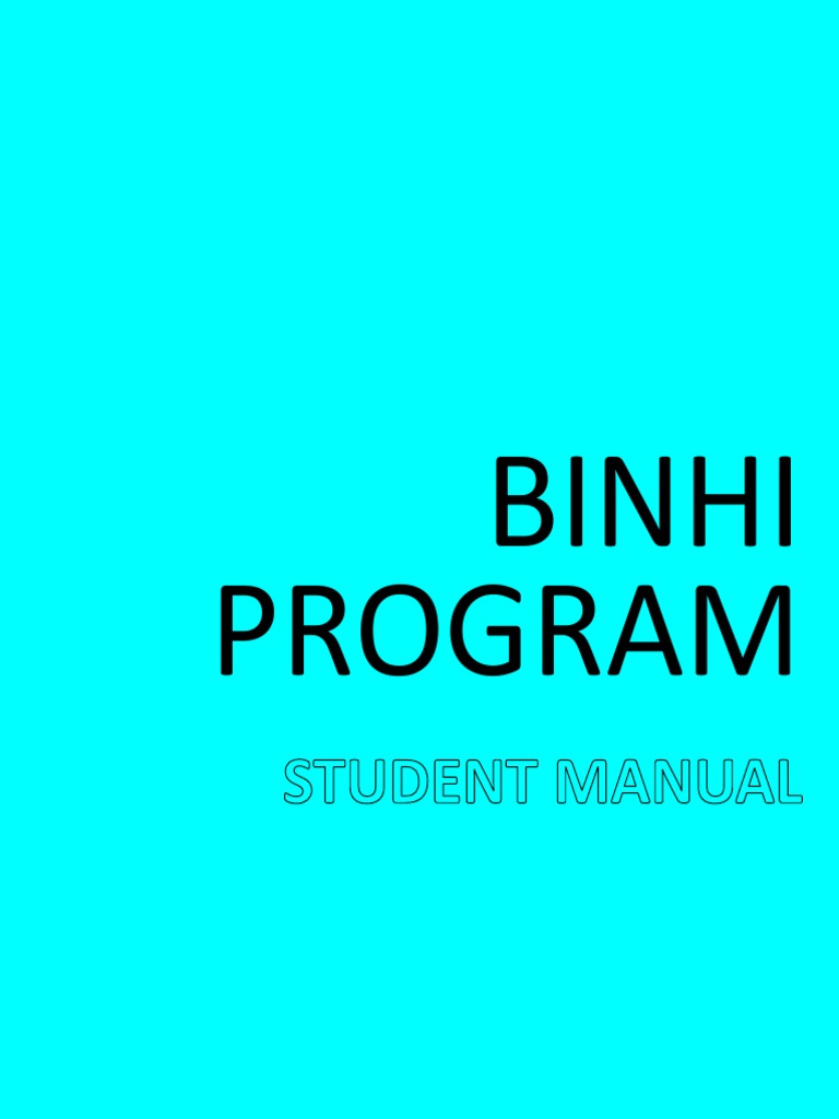 Binhi Program Manual 21-2022 | PDF | Pedagogy | Learning