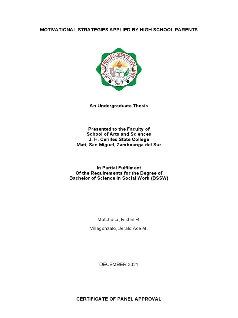 Final Thesis Cover | PDF | Hypothesis | Cognition