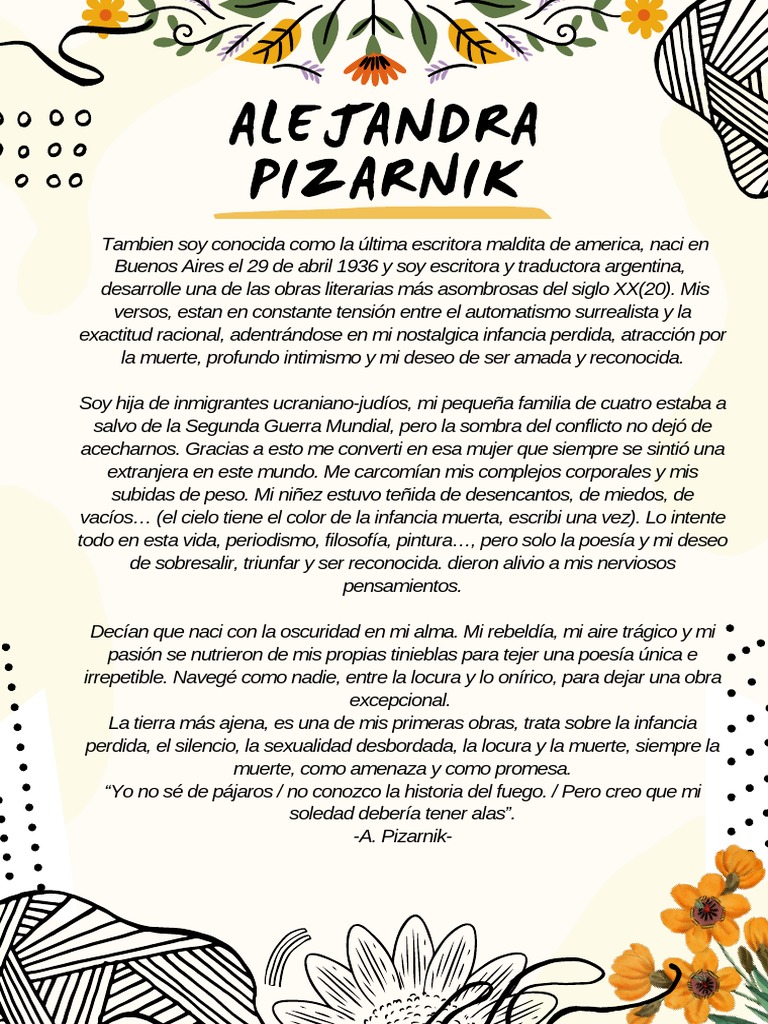Alejandra Pizarnik | PDF