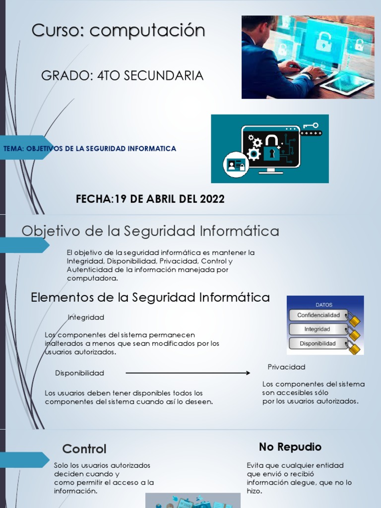 4to Secundaria Securidad 2 | PDF | Seguridad | La seguridad informática
