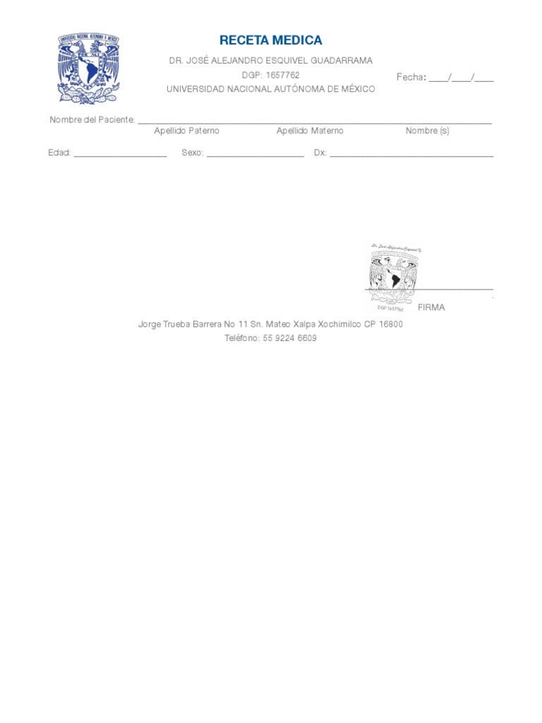 Receta Genérica Con Sello | PDF