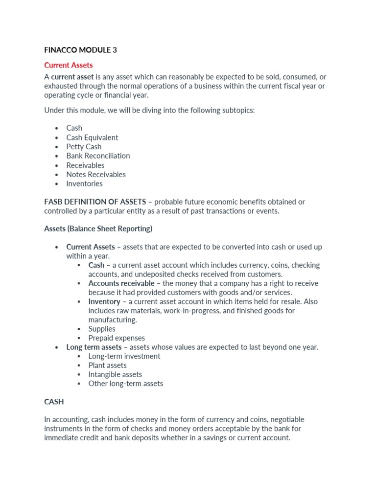 Finacco Module 3 | PDF | Bad Debt | Cheque