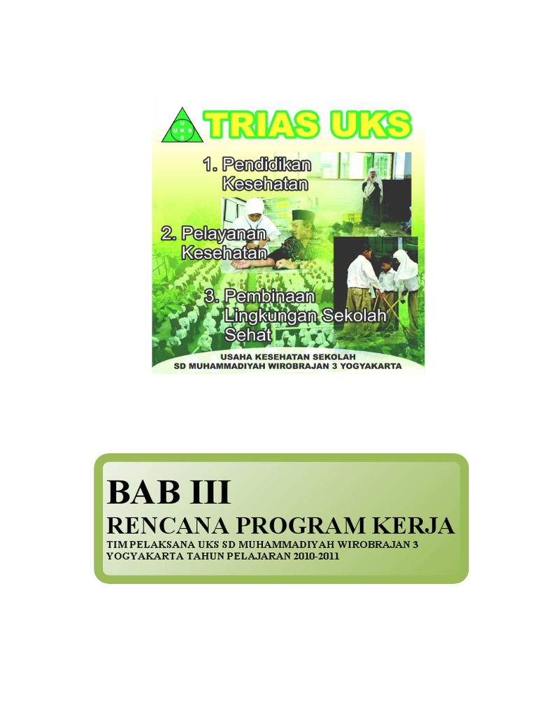 Bab III Rencana Program Kerja Uks | PDF