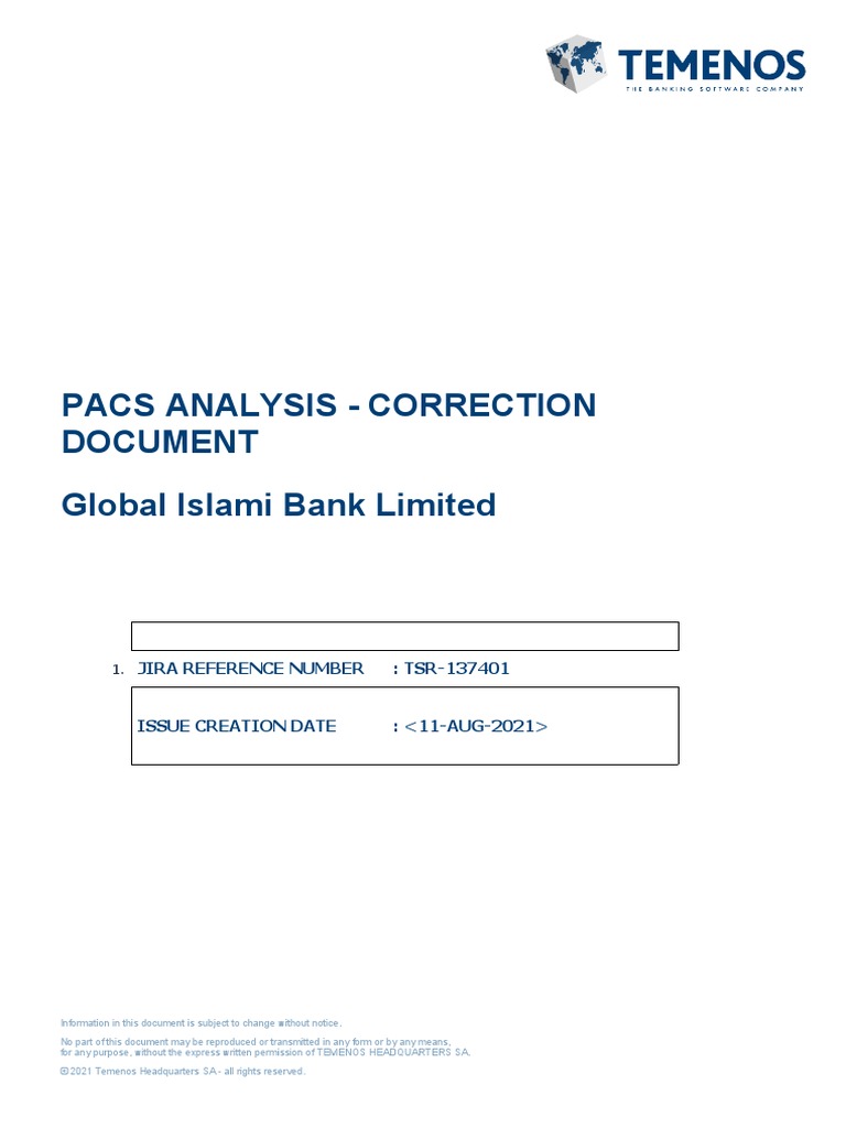PACS ANALYSIS Corrections TSR-137401 V1.0 | PDF | Software Development ...
