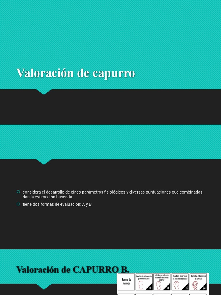 Valoración de Capurro A y B | PDF