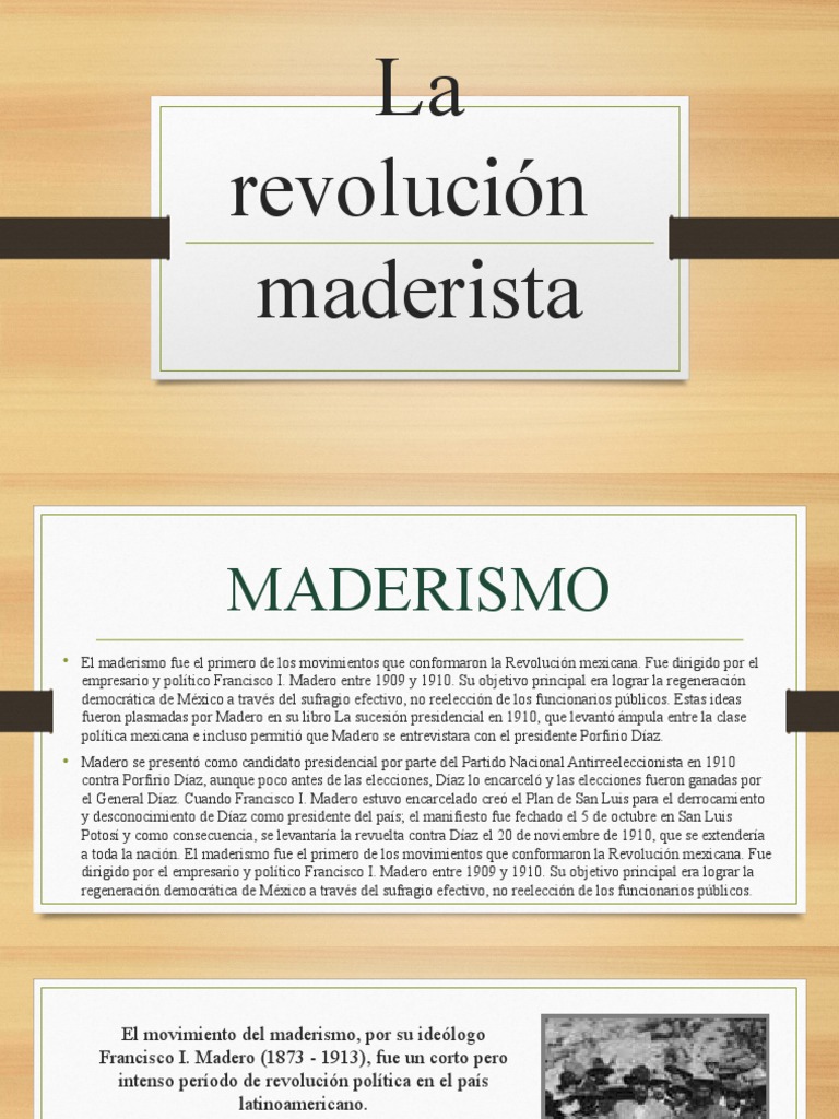 El Maderismo: Breve Revolución Mexicana | PDF | México | Gobierno