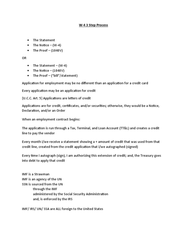 W-4 3 Step Process | PDF | Damages | Taxes