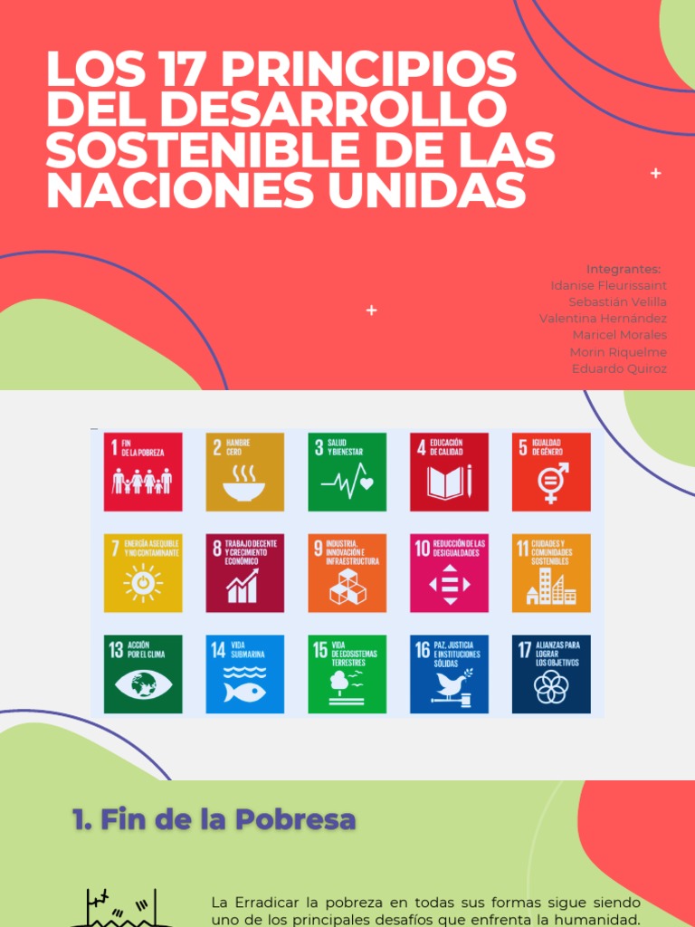 Las 17 Principios Del Desarrollo Sostenible de Las Naciones Unidas ... Las 17 Principios Del Desarrollo Sostenible de Las Naciones Unidas ...