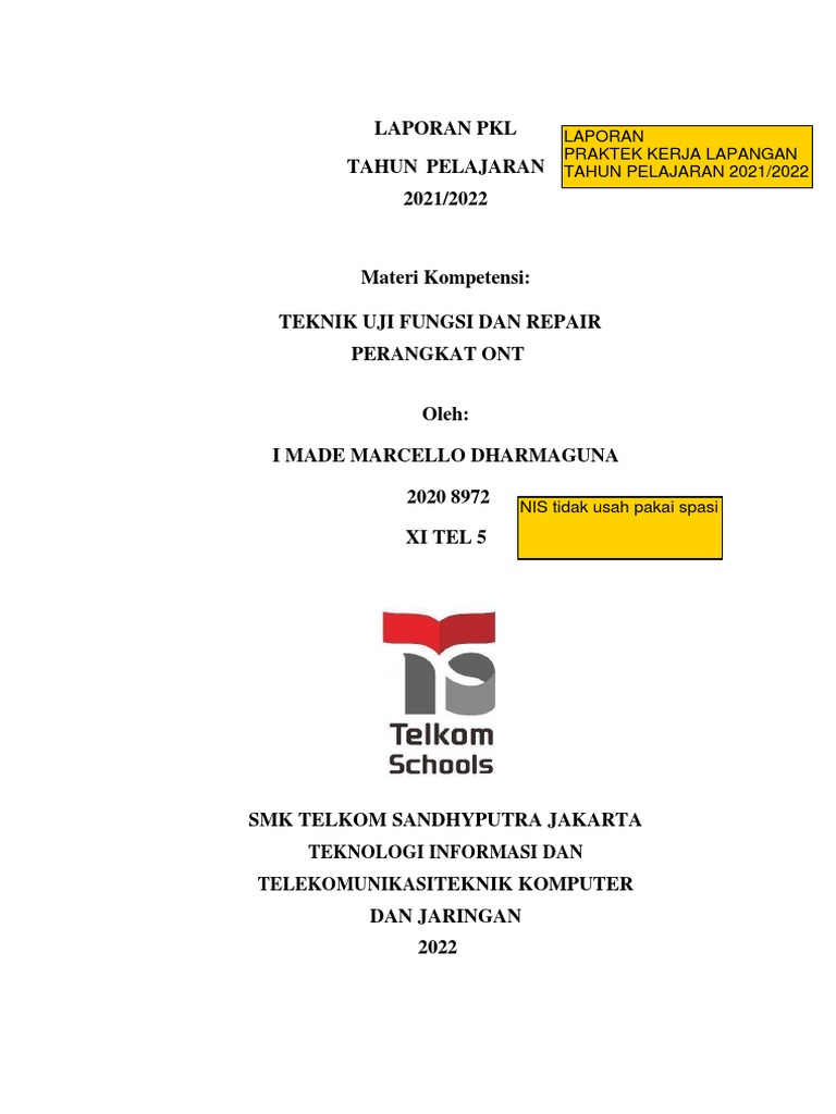 Laporan PKL2 I Made Marcello | PDF