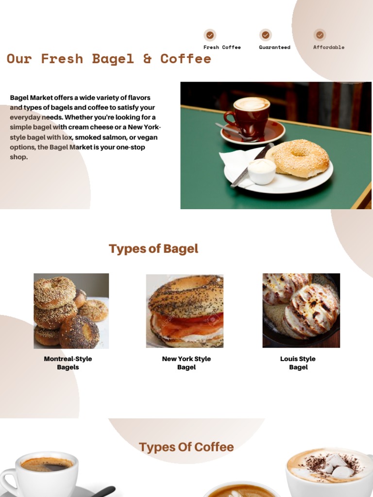 Our Fresh Bagel and Coffee | PDF | Cooking, Food & Wine | Wellness
