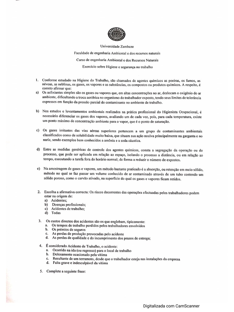 Exercício HSST | PDF