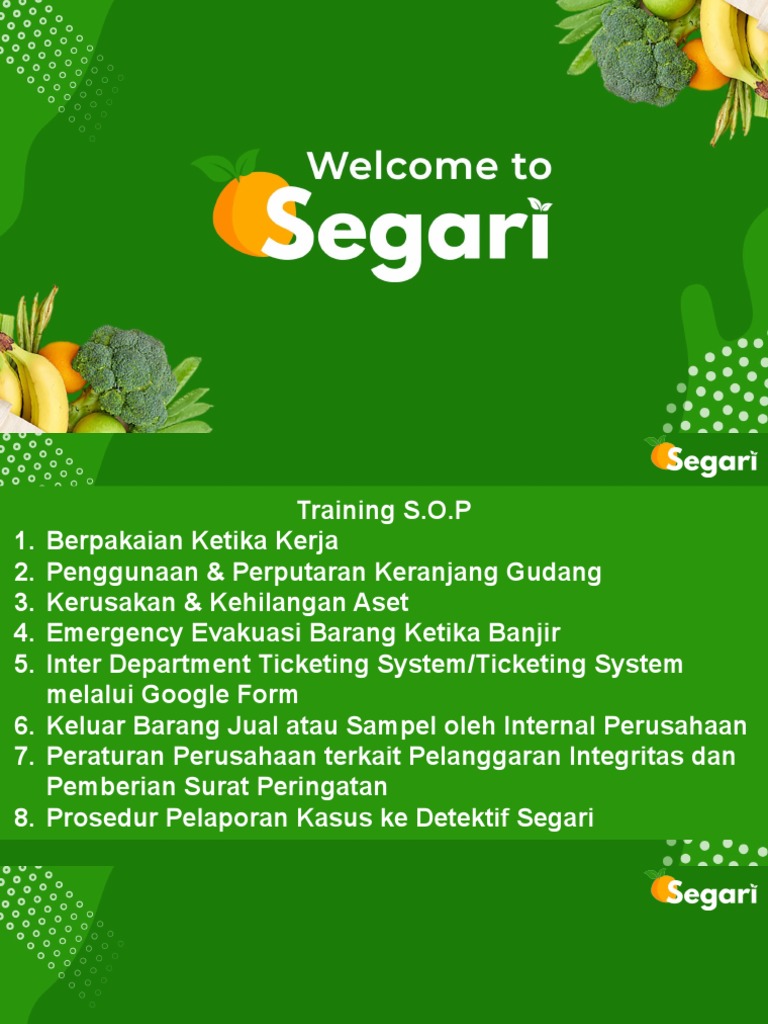 Modul Training SOP DC | PDF