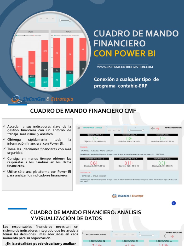 Cuadro Mando Financiero Power Bi Scge | PDF | Liquidez de mercado | Informática