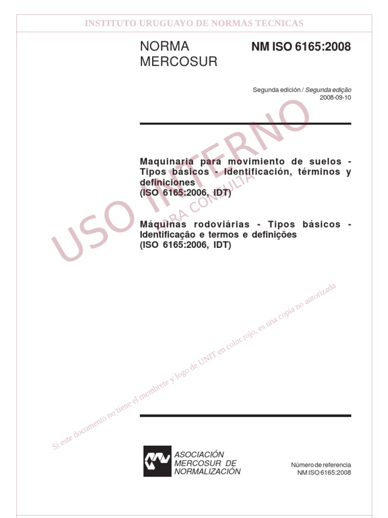 NM Iso 6165 2008 2daed | PDF | Estandarización | Inalámbrico