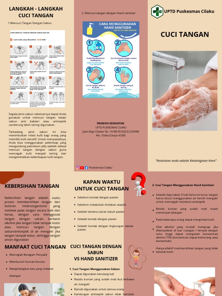 Leaflet Cuci Tangan PDF | PDF