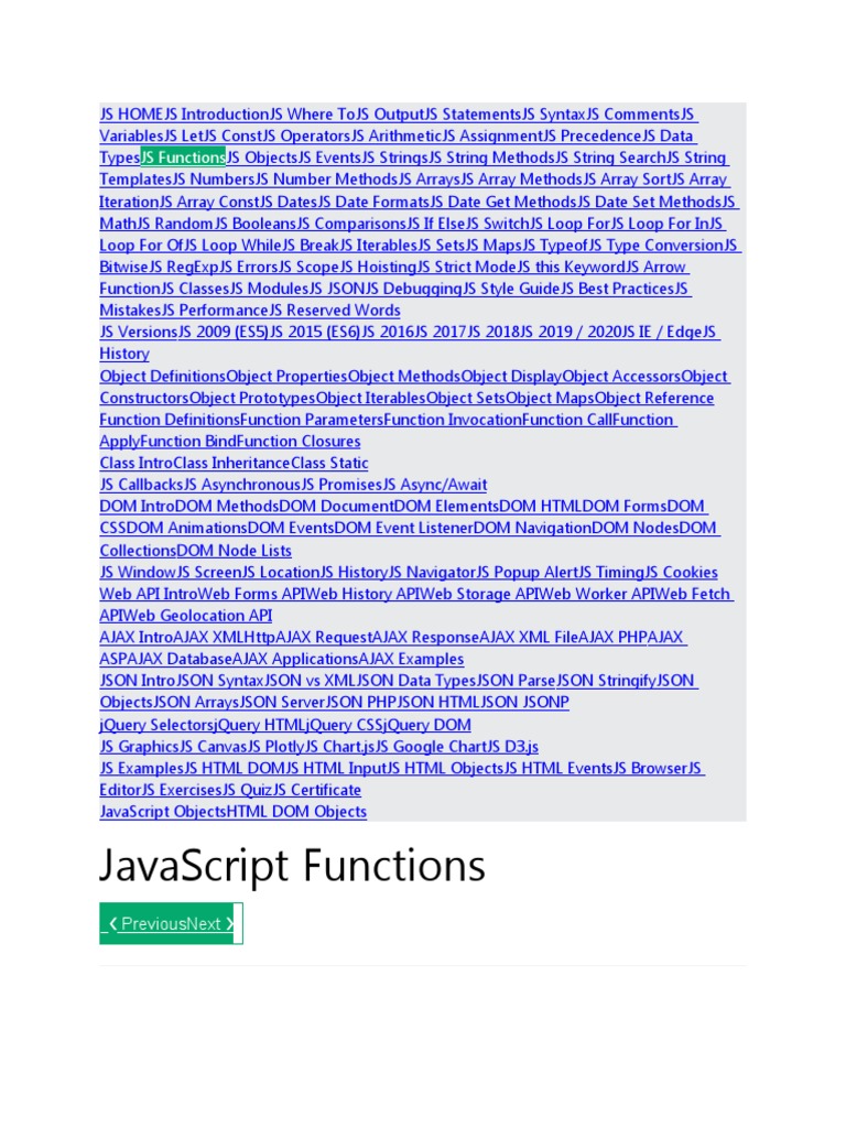 Java Script Pdf Subroutine Parameter Computer Programming