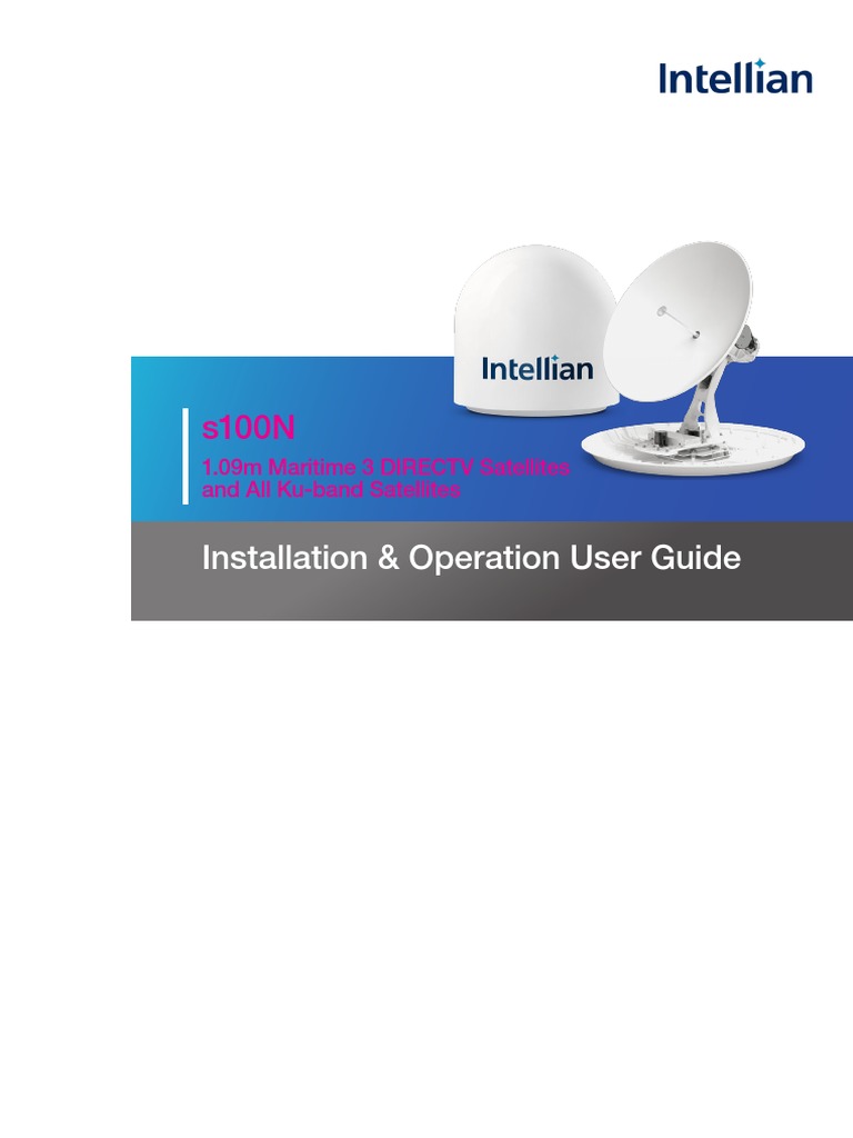 Intellian s100N User Manual | PDF | Radar | Electrical Connector