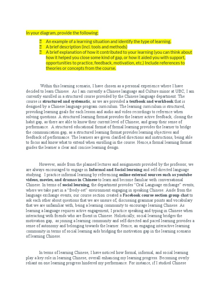 EPSE 301 Module 10 Assignments | PDF | Learning | Cognition