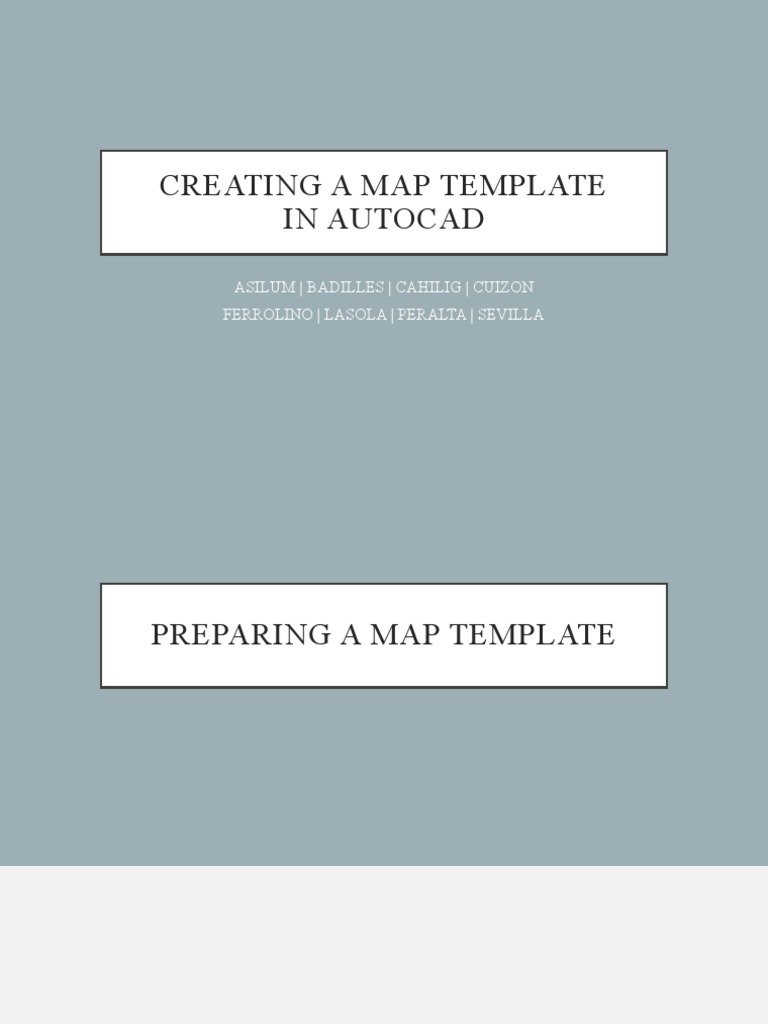 Creating A Map Template in Autocad | PDF | System Software | Computer Science