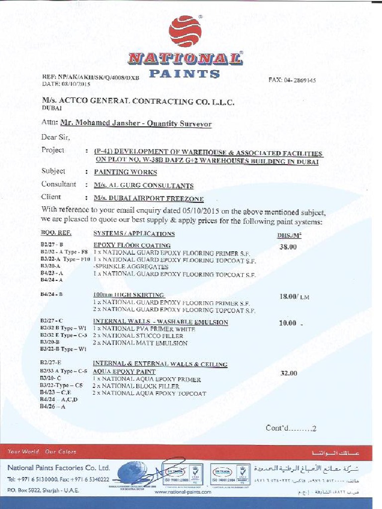 National Paints | PDF