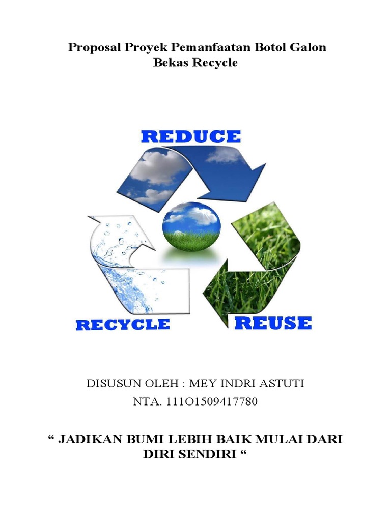 Proposal Recycle Galon Mey 1 | PDF