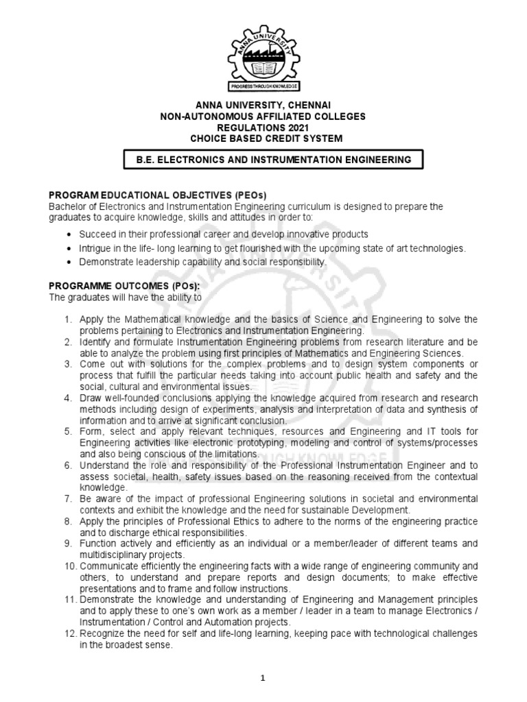 B.E. Eie | PDF | Internet Of Things | Engineering