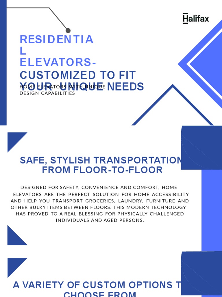Residential Elevators - Customized To Fit Your Unique Needs | PDF ...
