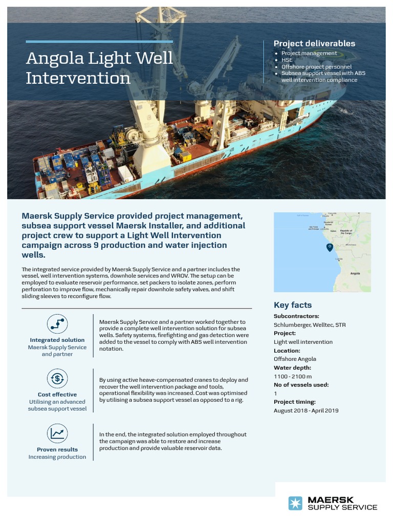 Angola Light Well Intervention | PDF | Subsea (Technology)