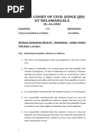 Written Statement Format for Court | PDF | Lawsuit | Civil Law (Common Law)